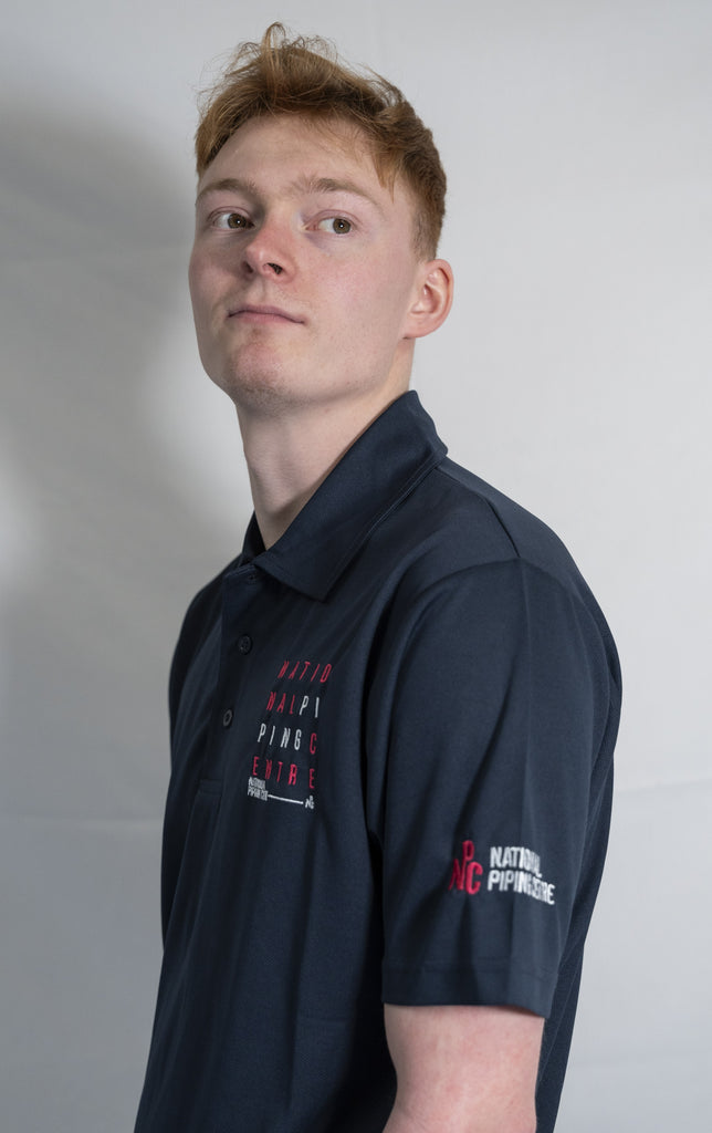 NPC Navy Polo – The Bagpipe Shop