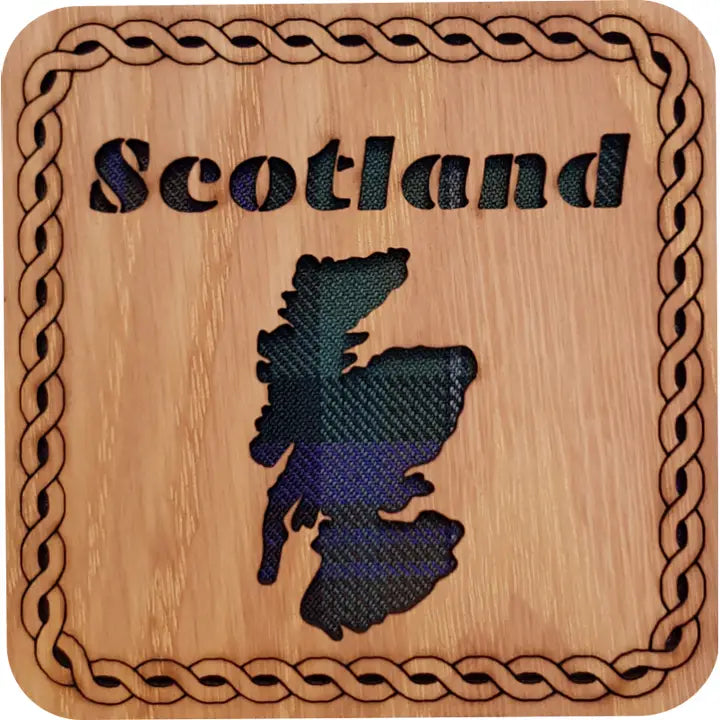 Scottish Wooden Coasters – The Bagpipe Shop